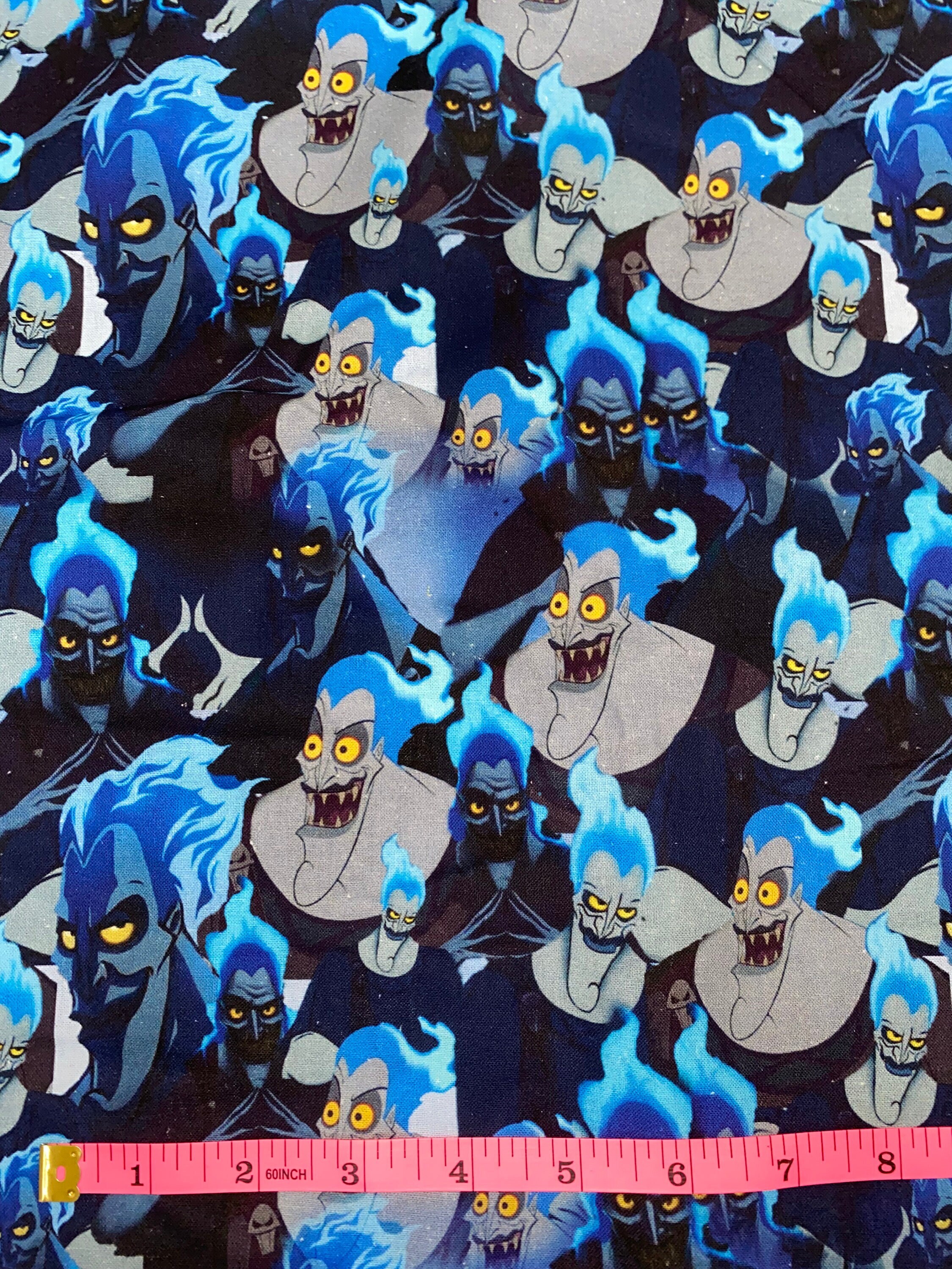 18x10" Disney Villain Hades Fabric 100% Cotton Fabric Remnant Hercules ...