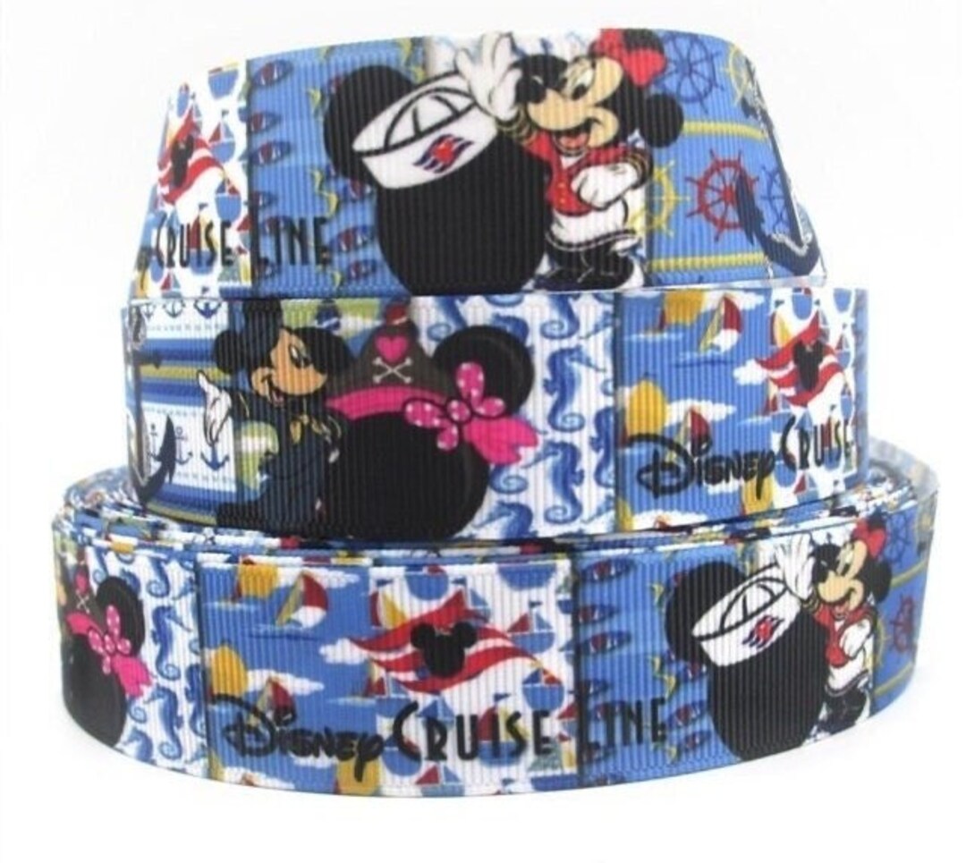 Disney Cruise Line Ribbon 1" High Quality Grosgrain Ribbon by the Yard ...
