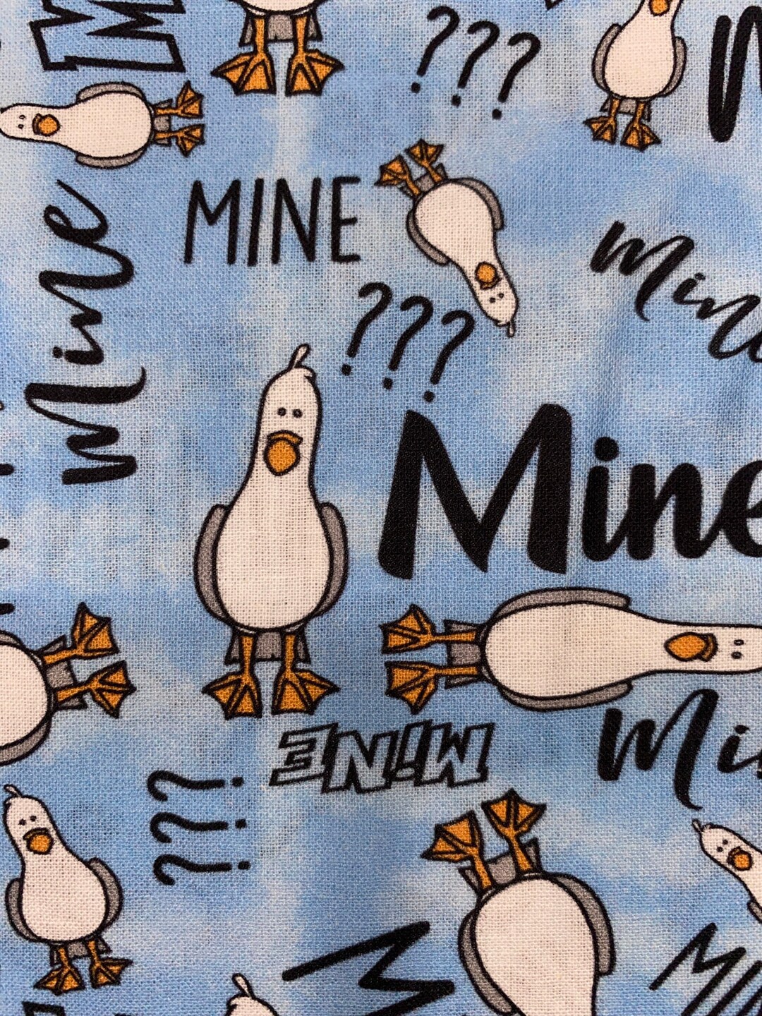 Finding Nemo Seagulls Mine Collage 100% Cotton Fabric Remnant Disney ...