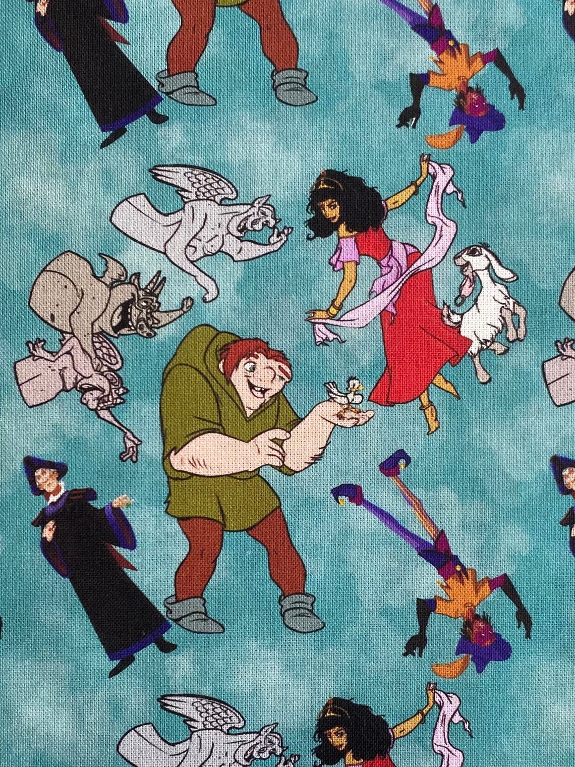 Disney Hunchback of Notre Dame Fabric 100% Cotton Fabric Fat Quarter ...