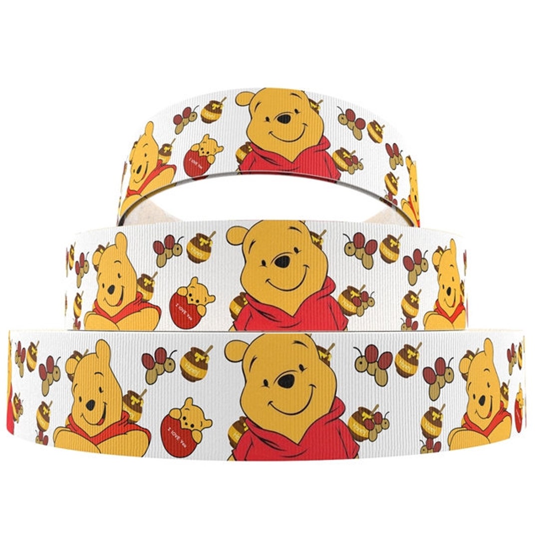 Disney Winnie the Pooh Ribbon 1", 1.5" and 2" High Quality Grosgrain ...