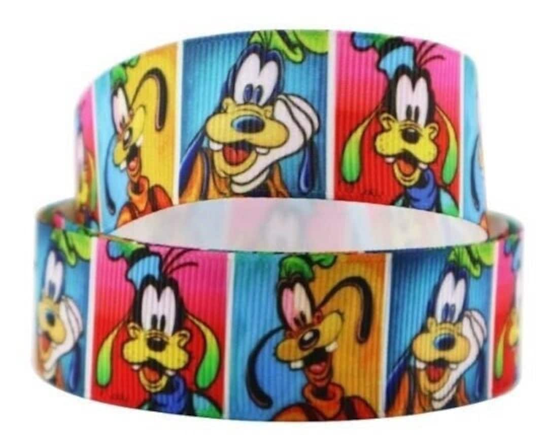 Disney Goofy Ribbon 1" High Quality Grosgrain Ribbon by the Yard Goof ...