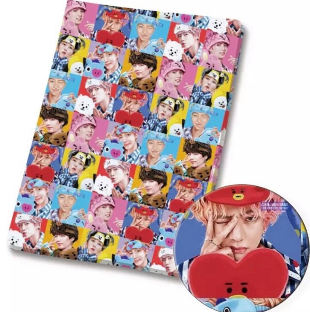 BTS Pajamas 100% Cotton Fabric the Yard Bangtan Boys Sleepover Kpop Boy ...