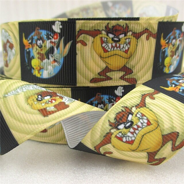Tasmanian Devil Ribbon 1 High Quality Grosgrain Ribbon by the Yard ...