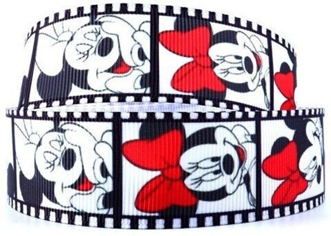 Disney Minnie Mouse Ribbon 1" High Quality Grosgrain Ribbon by the Yard ...