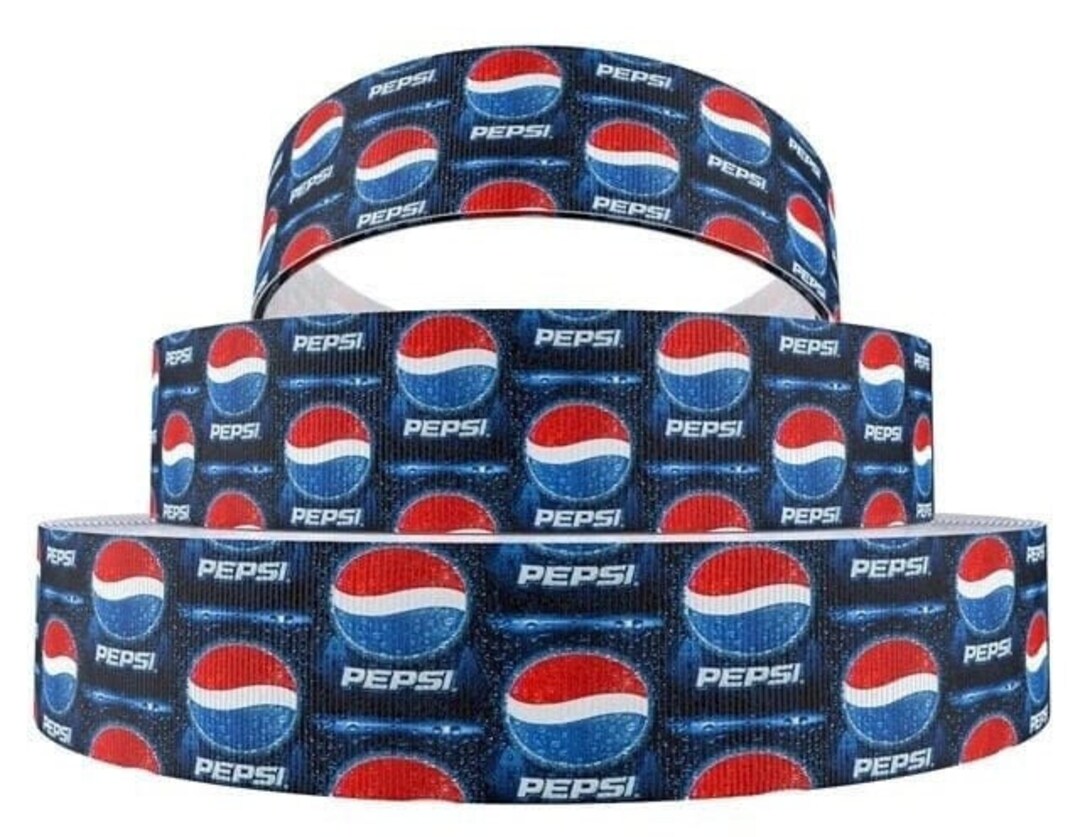 Pepsi Cola 1", 1.5" and 2" High Quality Grosgrain Ribbon by the Yard ...