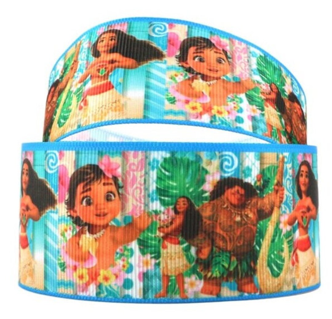 Disney's Moana Ribbon 1" or 1.5" High Quality Grosgrain Ribbon by the ...