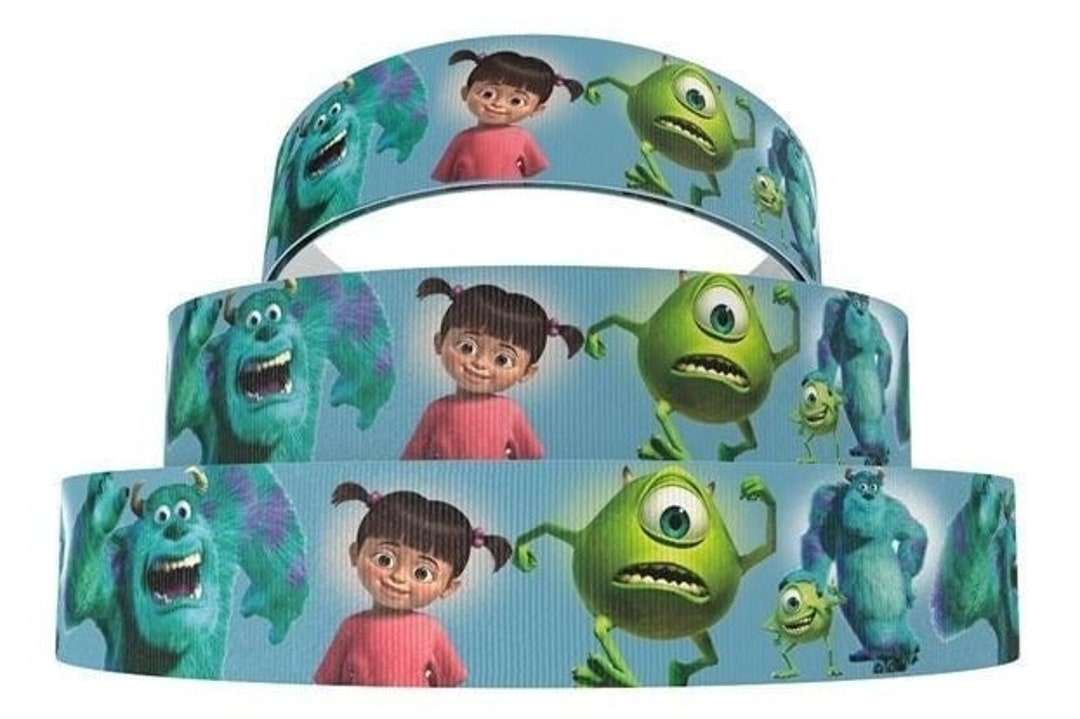 Disney Monster's Inc. Ribbon 1" or 1.5" High Quality Grosgrain Ribbon ...