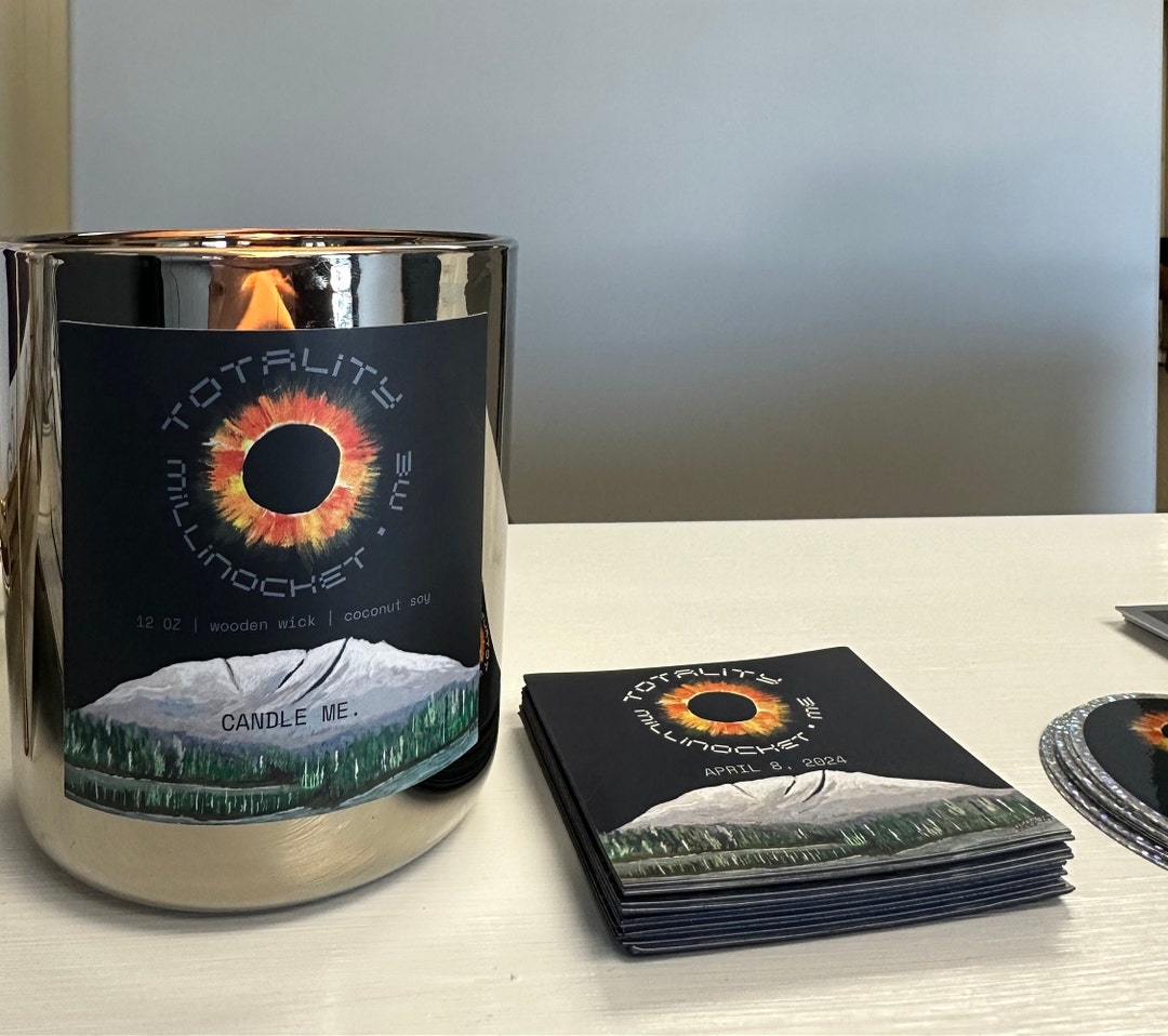 Path of Totality | Hand Painted | Wooden Wick | Coconut Soy | Full ...