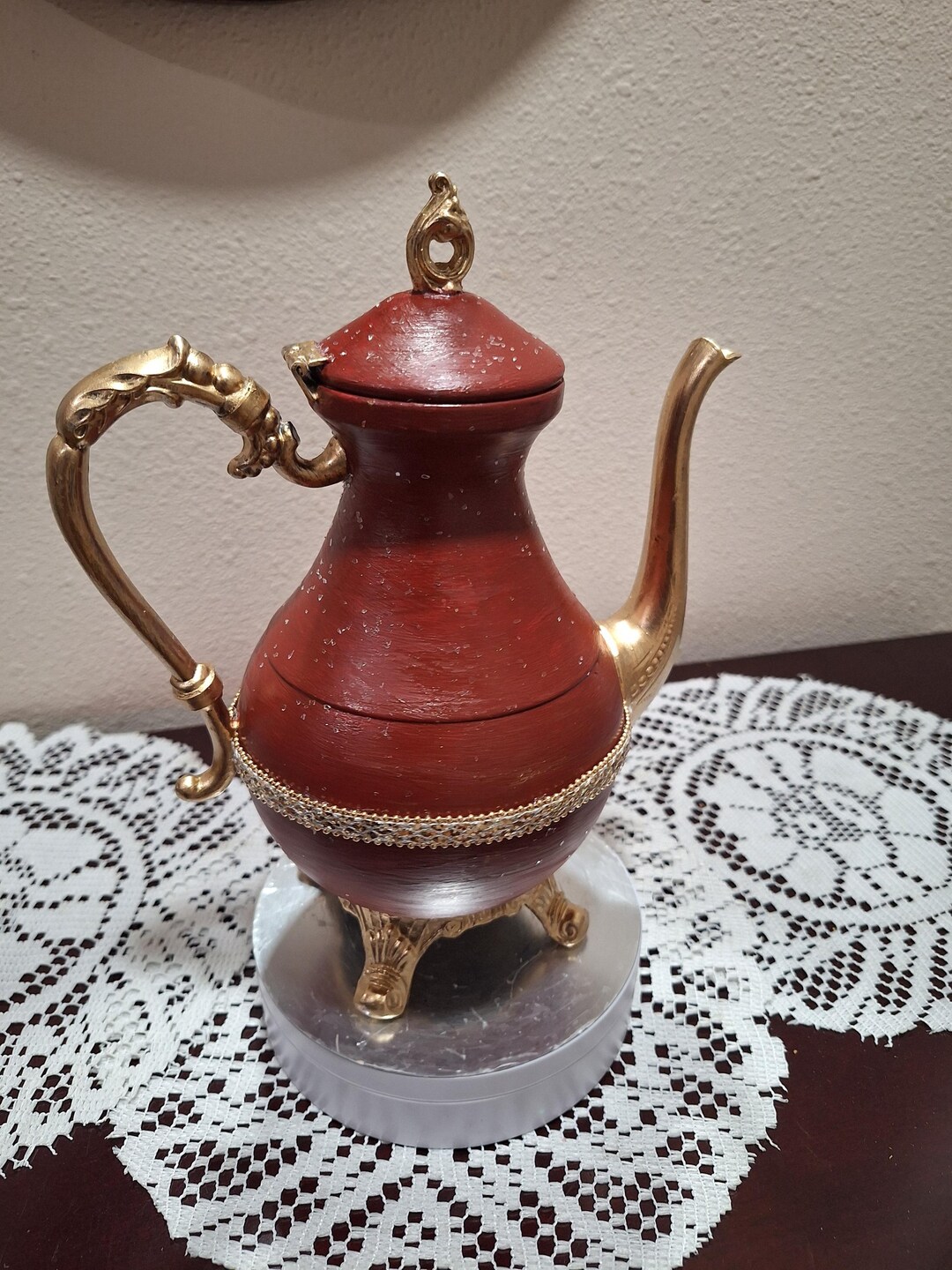 Christmas Teapot, Ruby Red Teapot, Sparklingteapot, Festive Teapot ...