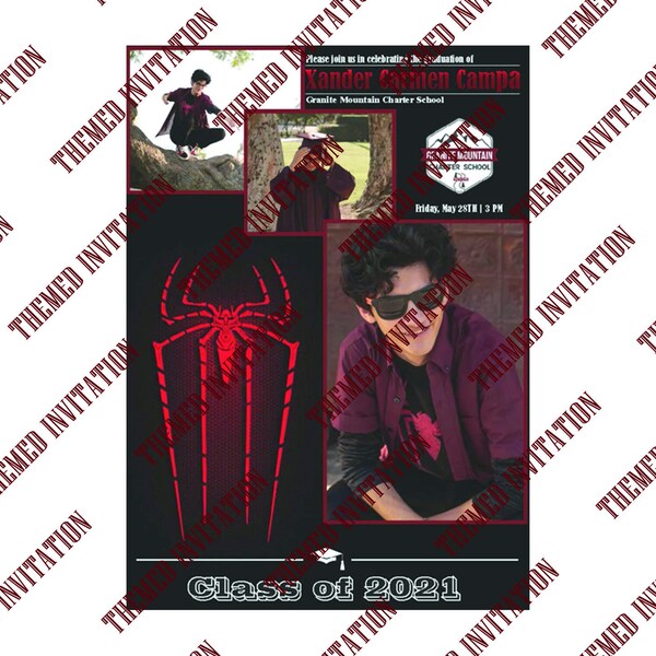 Spiderman Graduation - Etsy