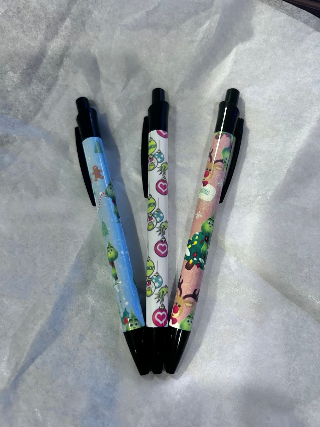 Grinch Pens Set of 4 - Etsy