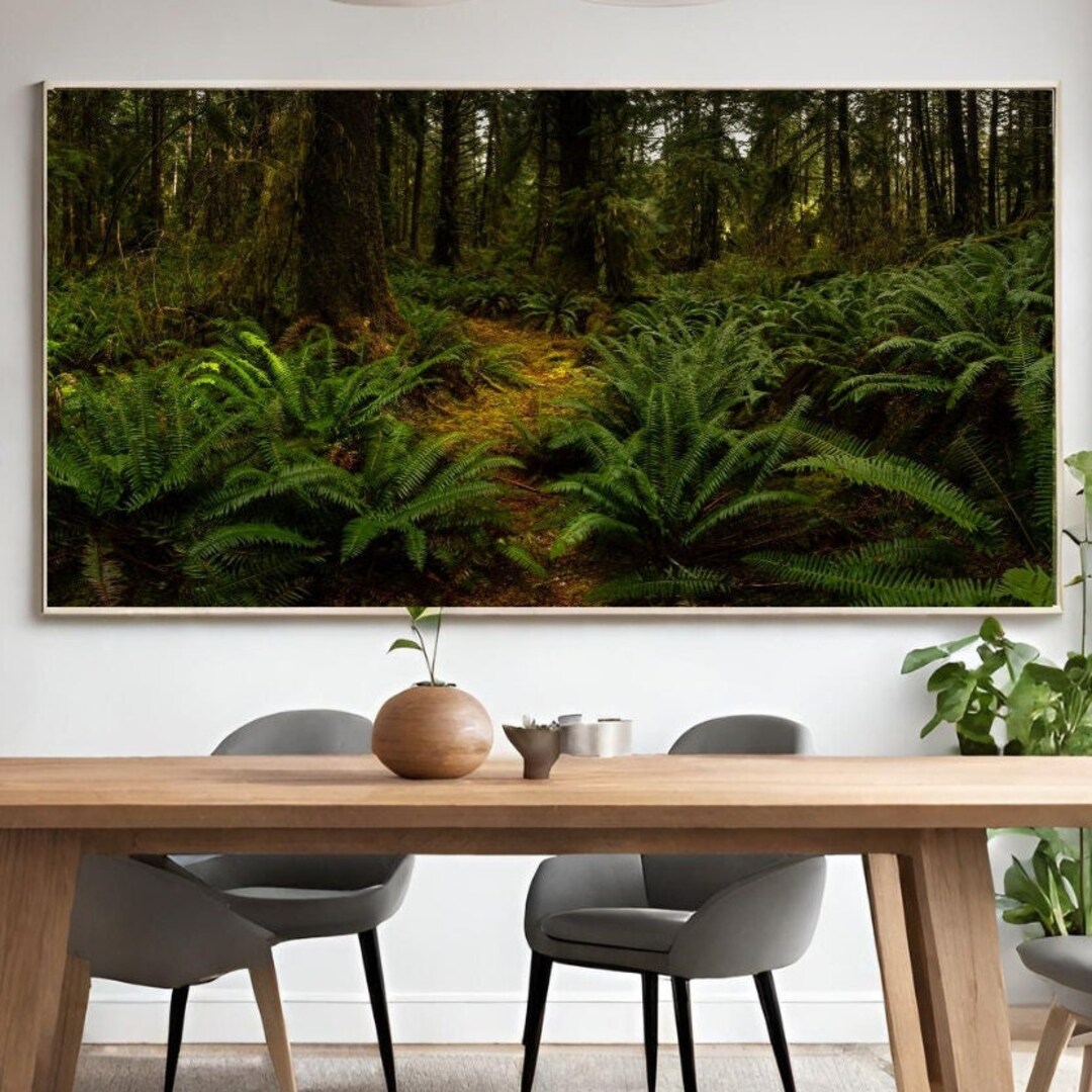 PNW Rainforest Path, Olympic Peninsula, WA, USA, Digital Download, Fern ...