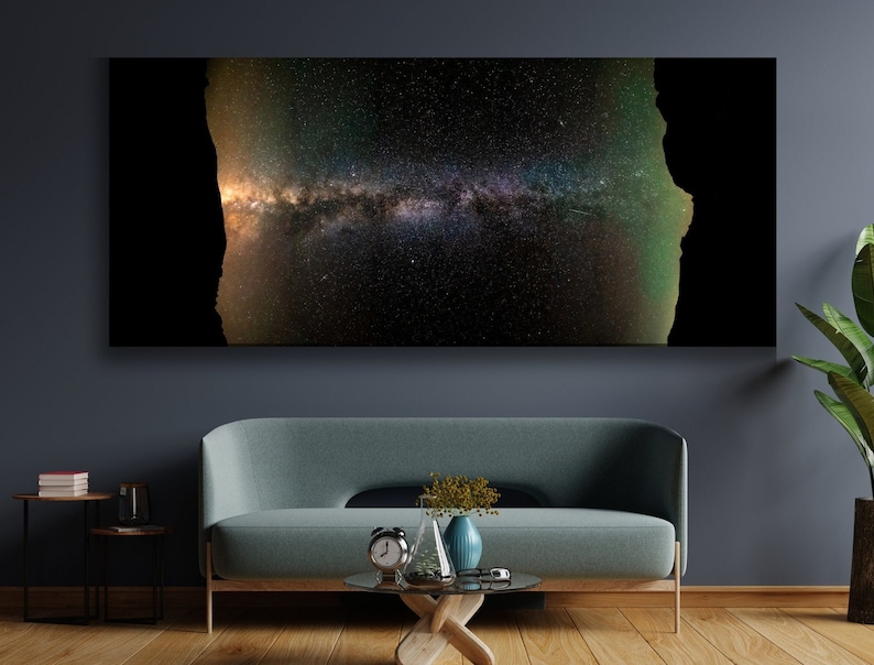 Milky Way Galaxy of Stars Panorama Print Download, Night Sky Print Gift ...