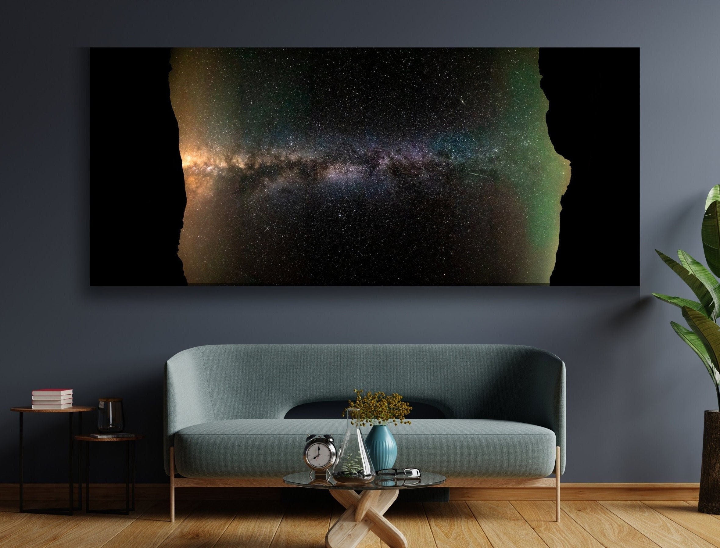 Milky Way Galaxy of Stars Panorama Print Download, Night Sky Print Gift ...