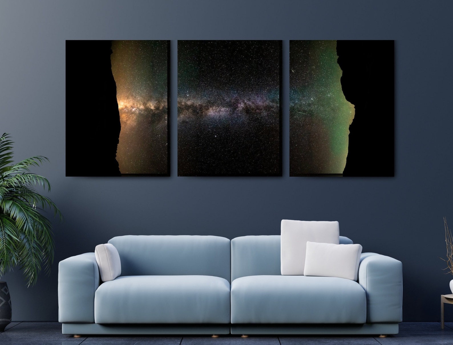 Milky Way Galaxy Triptych Print Set: Night Sky Astrophotography ...