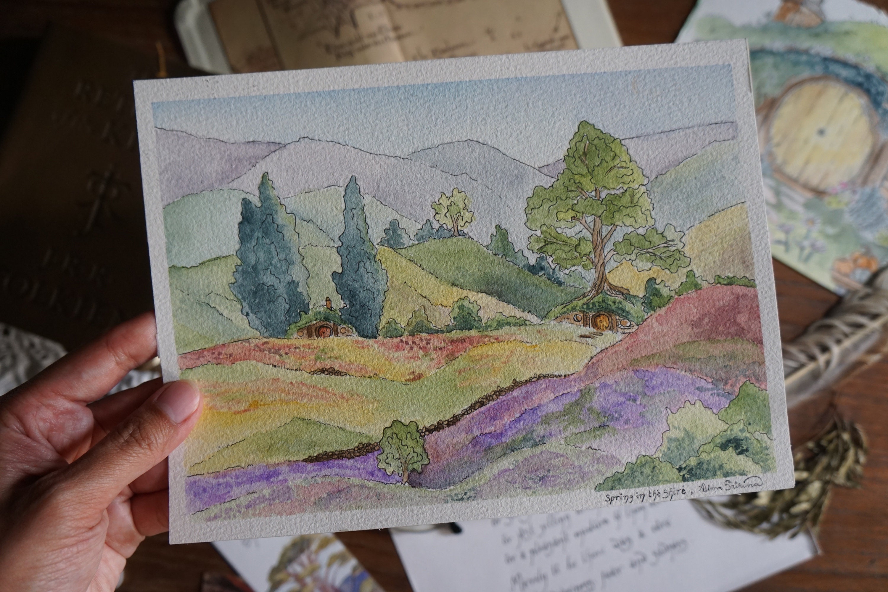 Postcards From Middle Earth - Smaug Dragon, Rivendell & Four Seasons ...