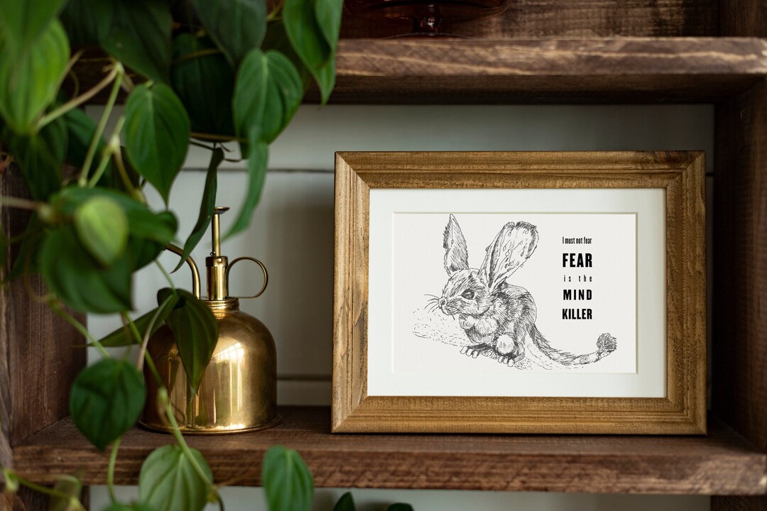 Dune Quote Postcard fear is the Mind Killer Frank Herbert Muad'dib ...