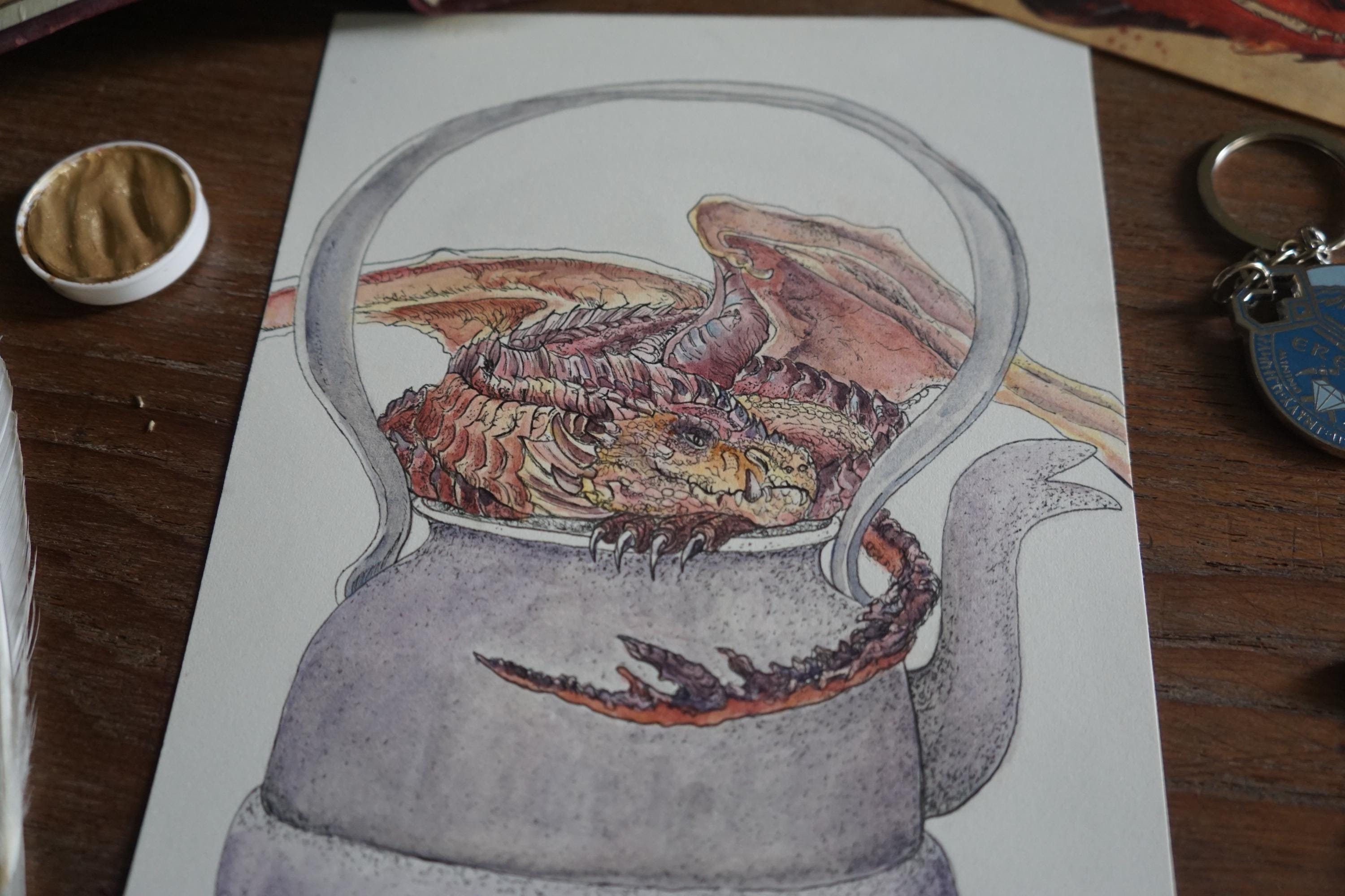 Postcards From Middle Earth | Smaug Dragon, Rivendell & Four Seasons ...