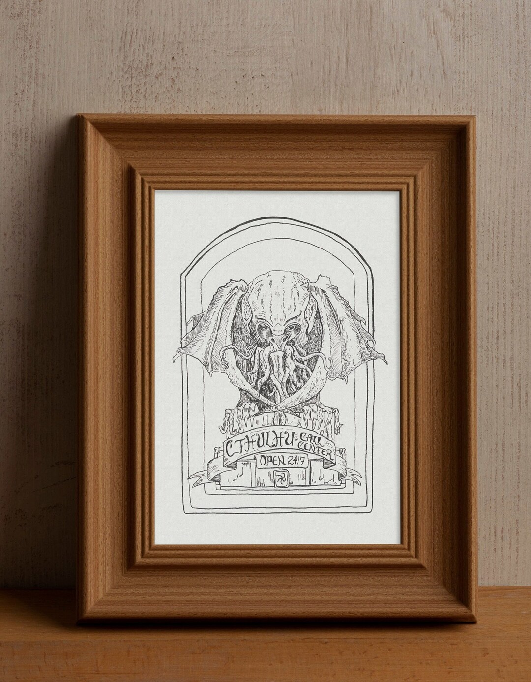 HP Lovecraft Poster: the Call of Cthulhu DIGITAL DOWNLOAD Cryptid ...