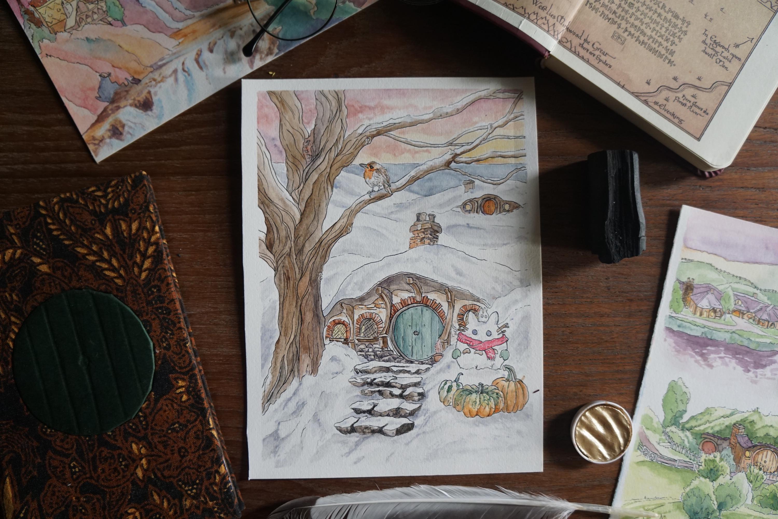 Postcards From Middle Earth - Smaug Dragon, Rivendell & Four Seasons ...
