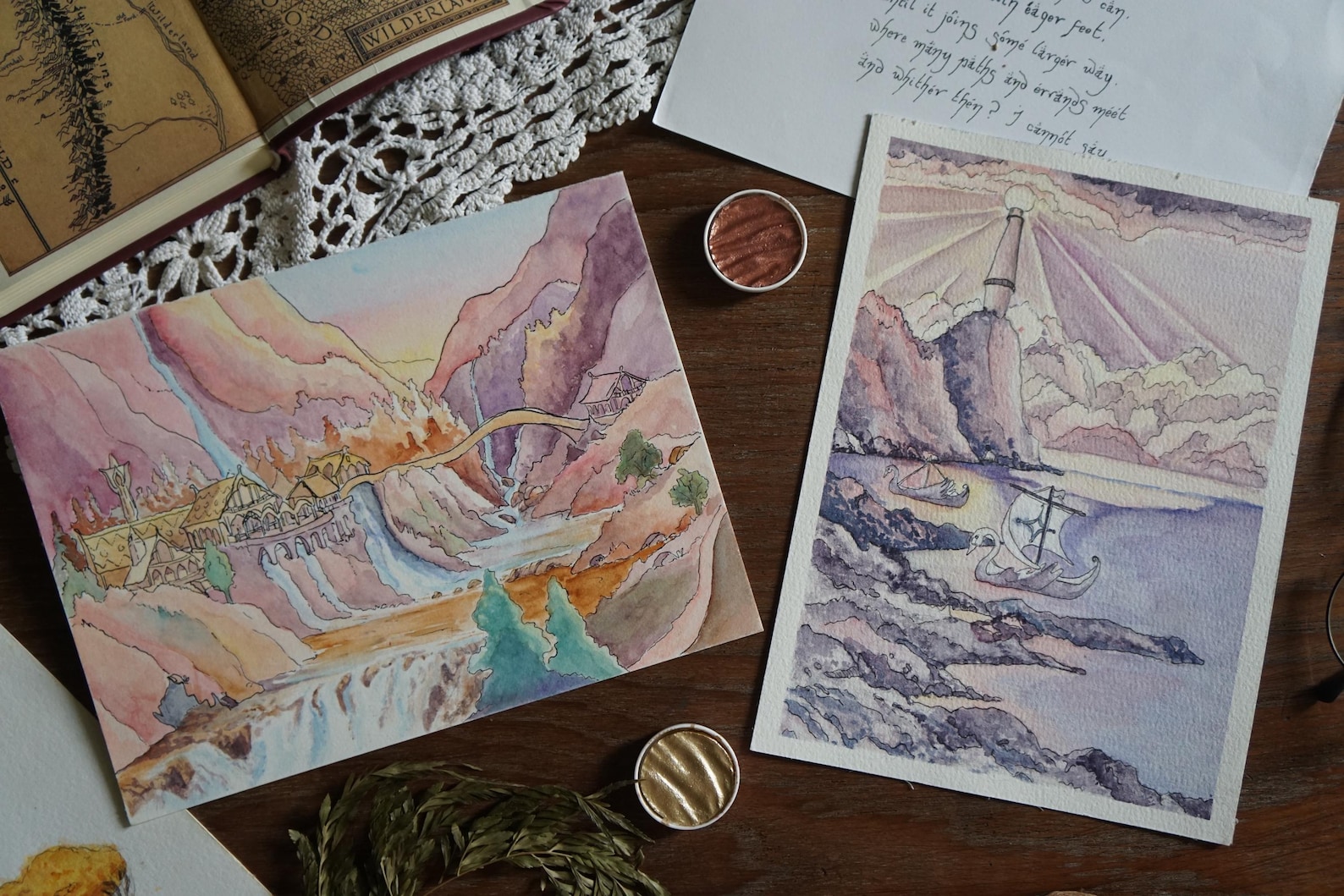 Postcards From Middle Earth | Rivendell, Smaug Dragon & Four Seasons ...