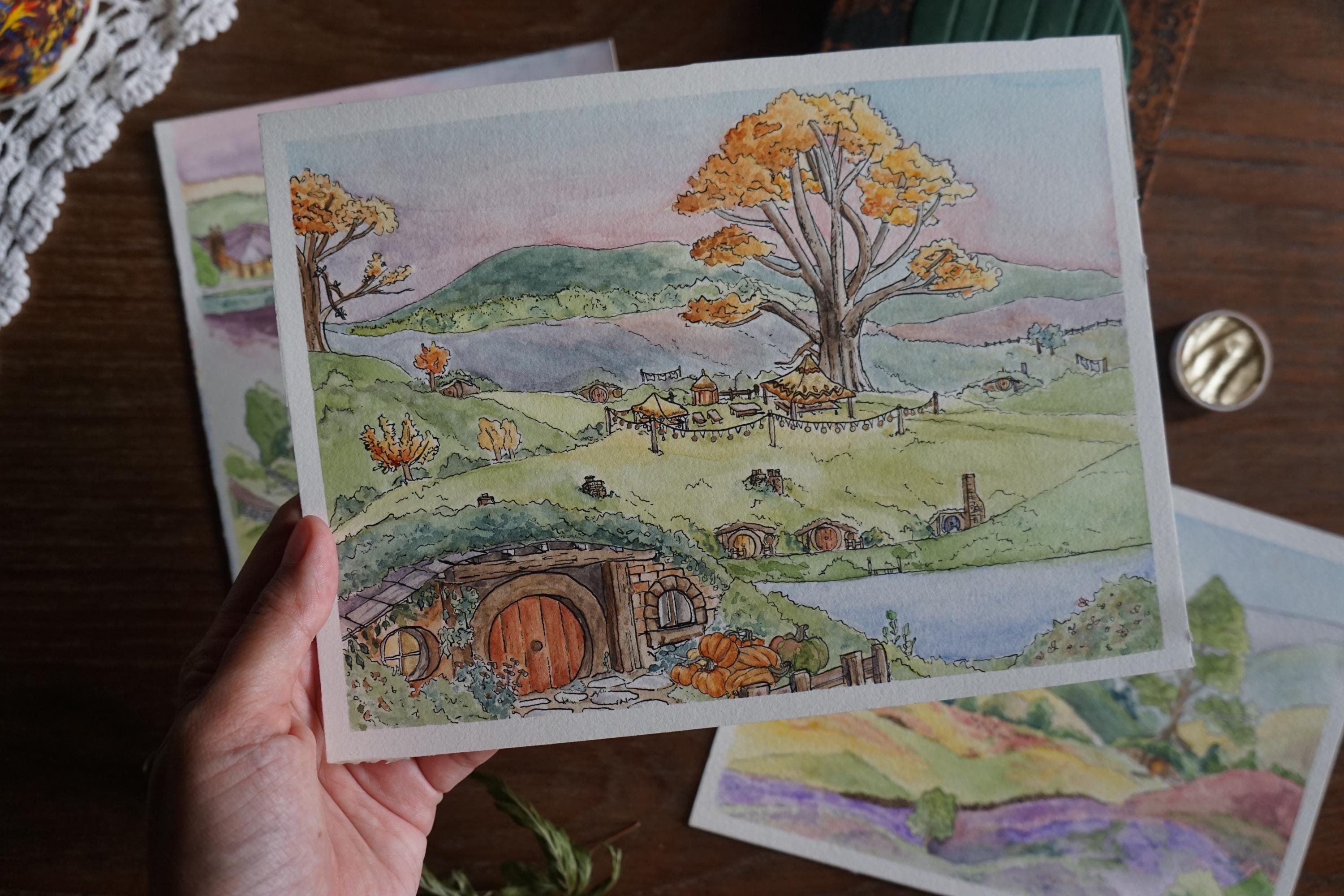 Postcards From Middle Earth | Smaug Dragon, Rivendell & Four Seasons ...