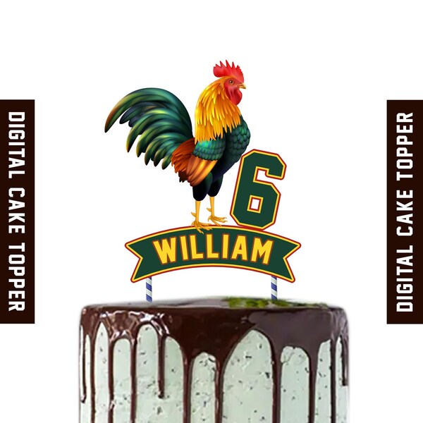 Rooster Cake Topper - Etsy