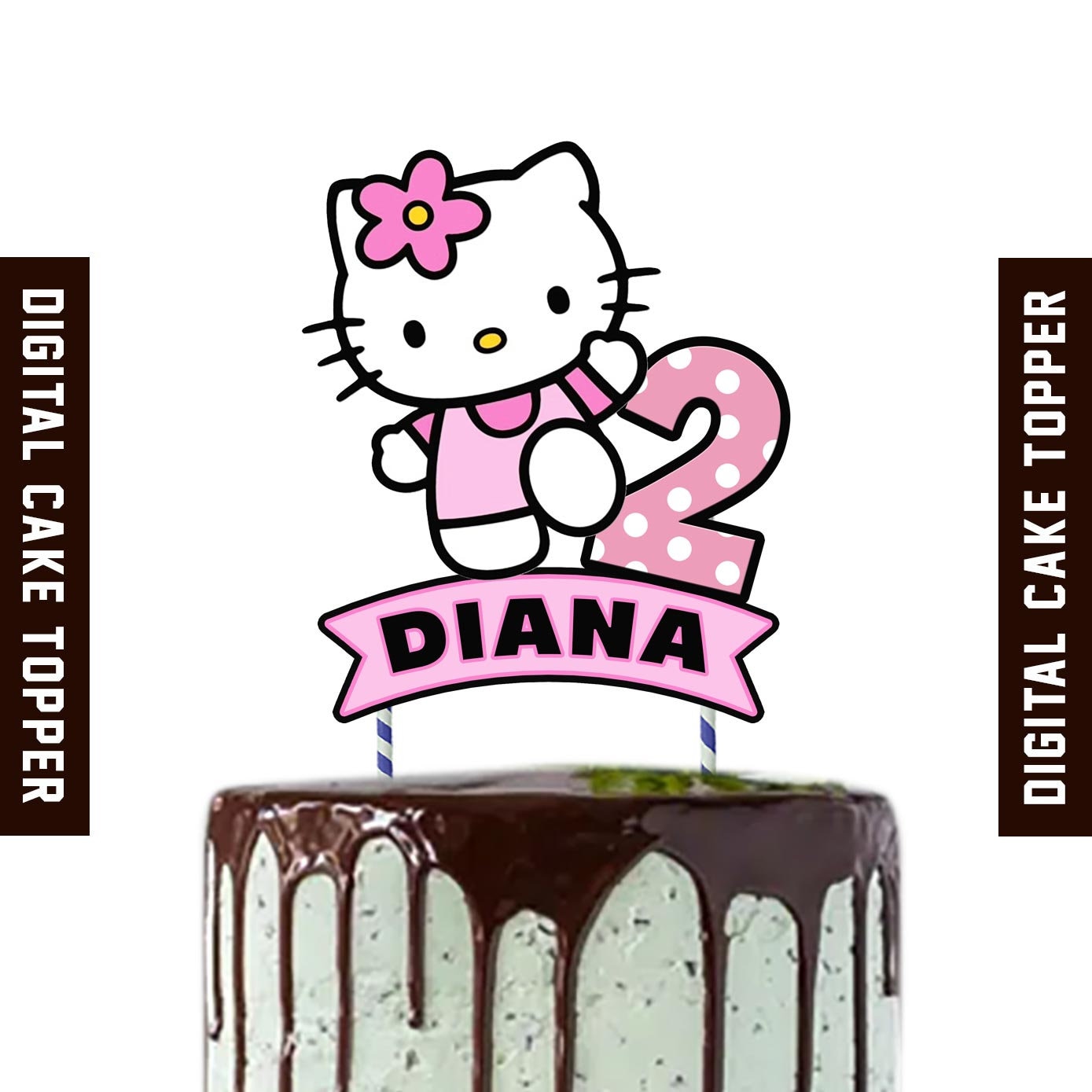 Hello Kitty Wedding Cake Toppers