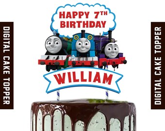 Thomas Tank Engine and Friends Inspired Cake Topper Thomas - Etsy