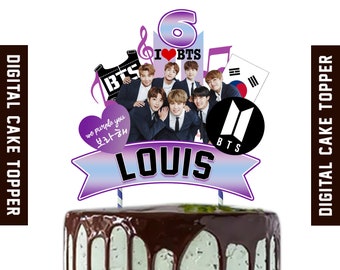 Digital Download ONLY BTS Cute Cake Topper SET - Etsy