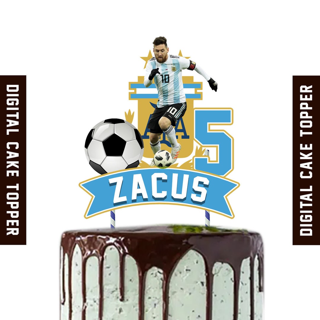 DIGITAL MESSI ARGENTINA Cake Topper Birthday - Etsy Australia