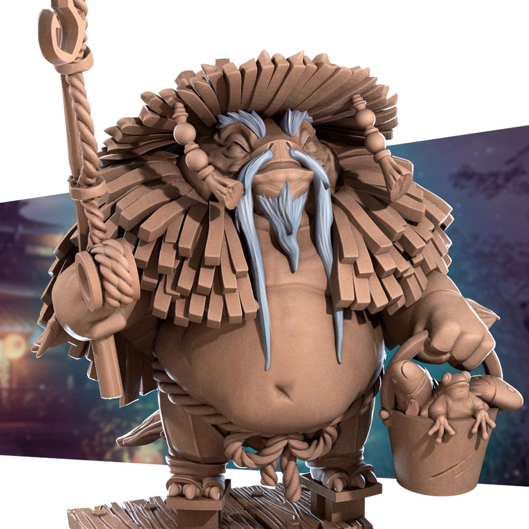 Temple Keeper Locathah fisherman Tabletop Figure for Dungeons & Dragons ...