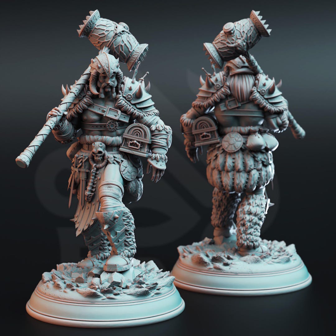 Snow Giant Warhammer huge 3D Printed Tabletop Figure for Dungeons ...