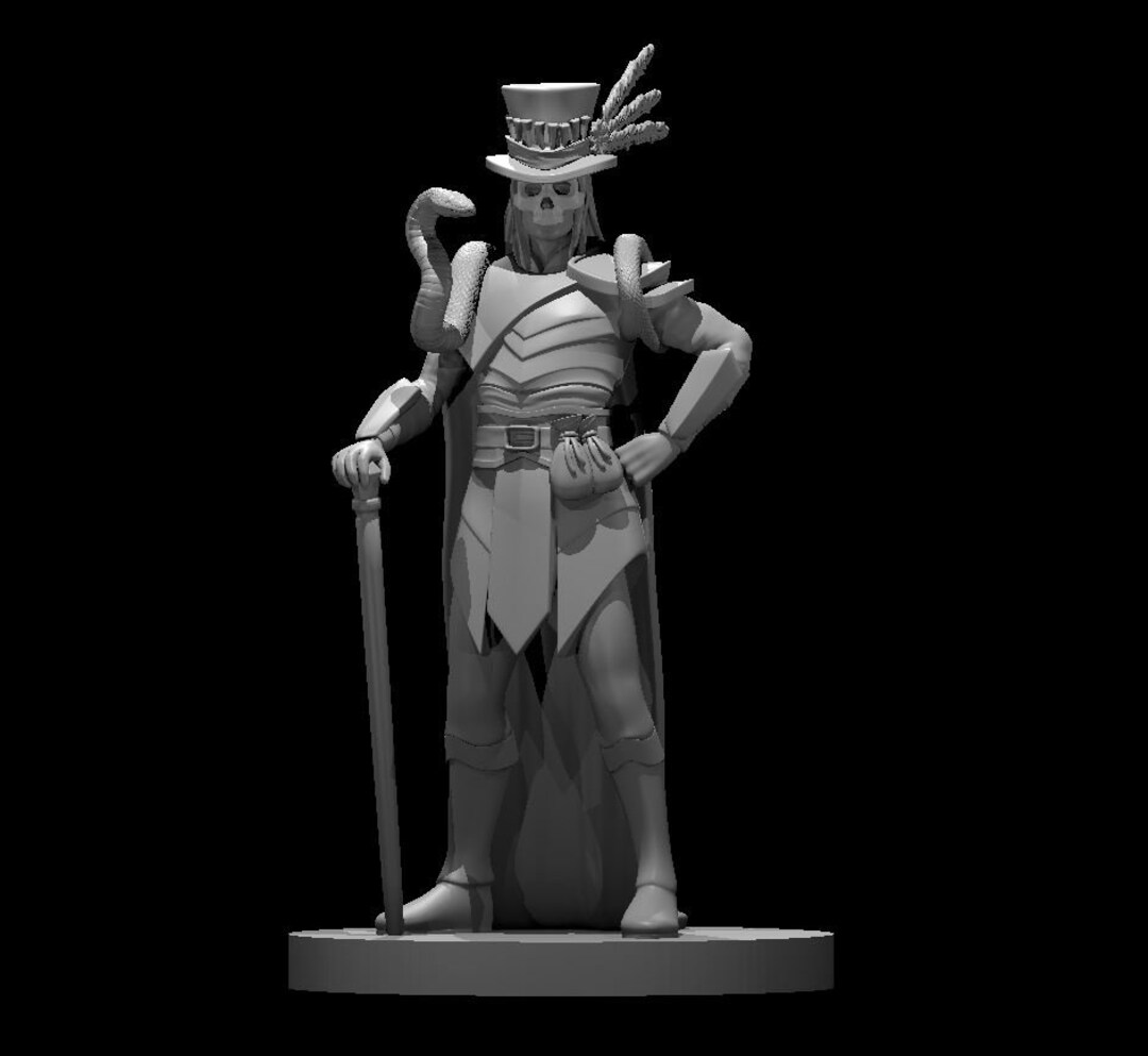Warlock Miniature Human 3D Printed Tabletop Figure for Dungeons ...