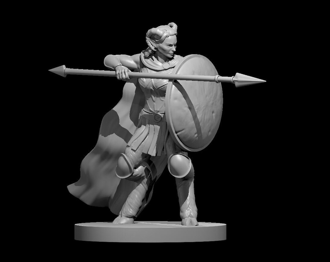 Fighter Miniature Satyr Tabletop Figure for Dungeons & Dragons, Dnd ...
