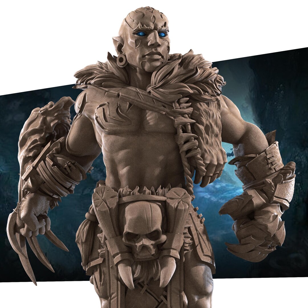 Genasi Druid water Tabletop Figure for Dungeons & Dragons, Dnd ...