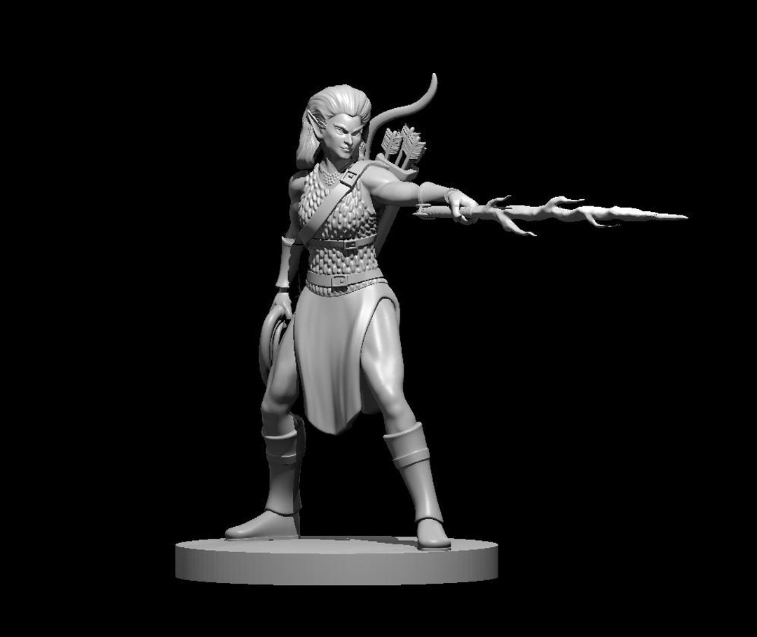 Fighter Miniature Hobgoblin 3D Printed Tabletop Figure for Dungeons ...