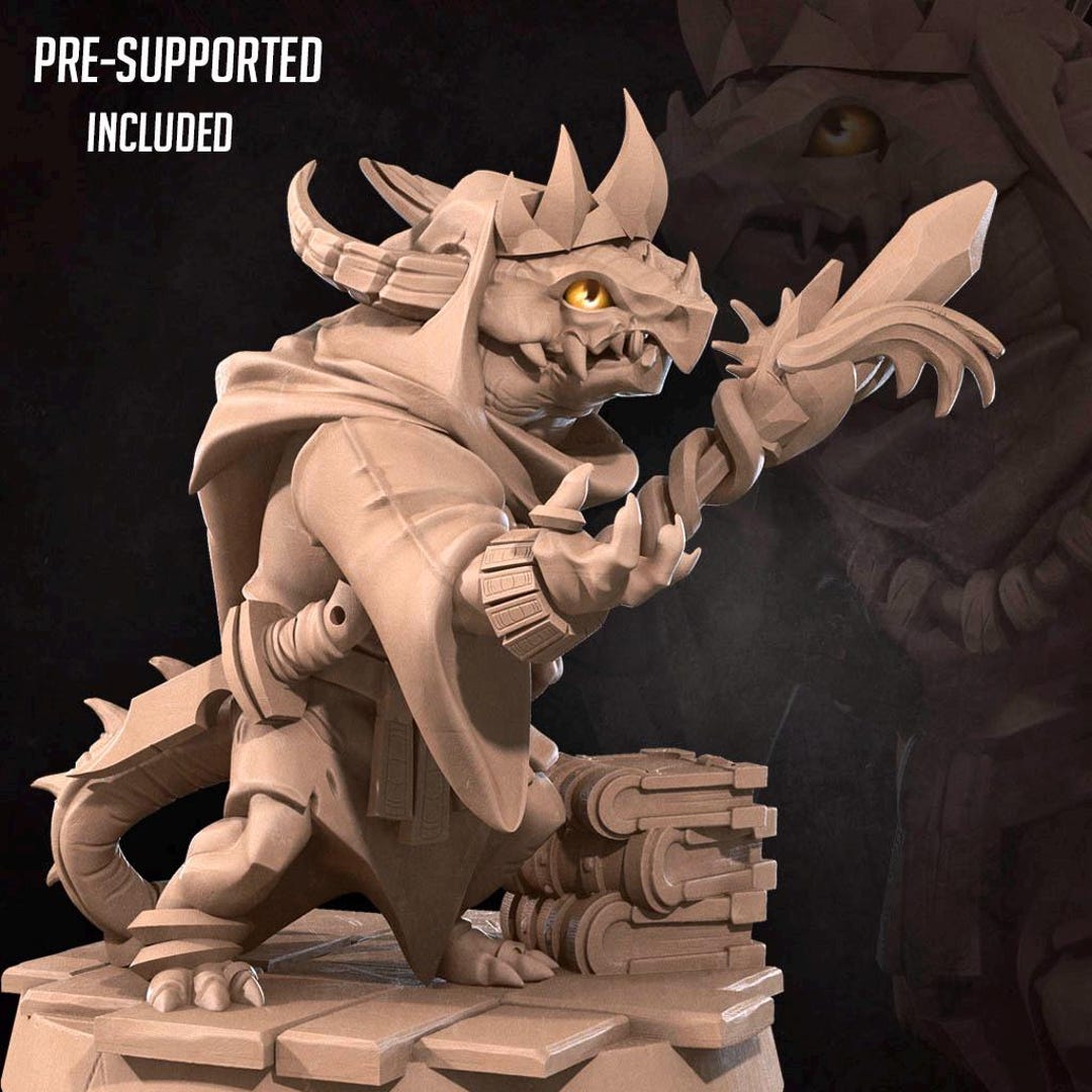Kobold Warlock Tabletop Figure for Dungeons & Dragons, Dnd, Pathfinder ...