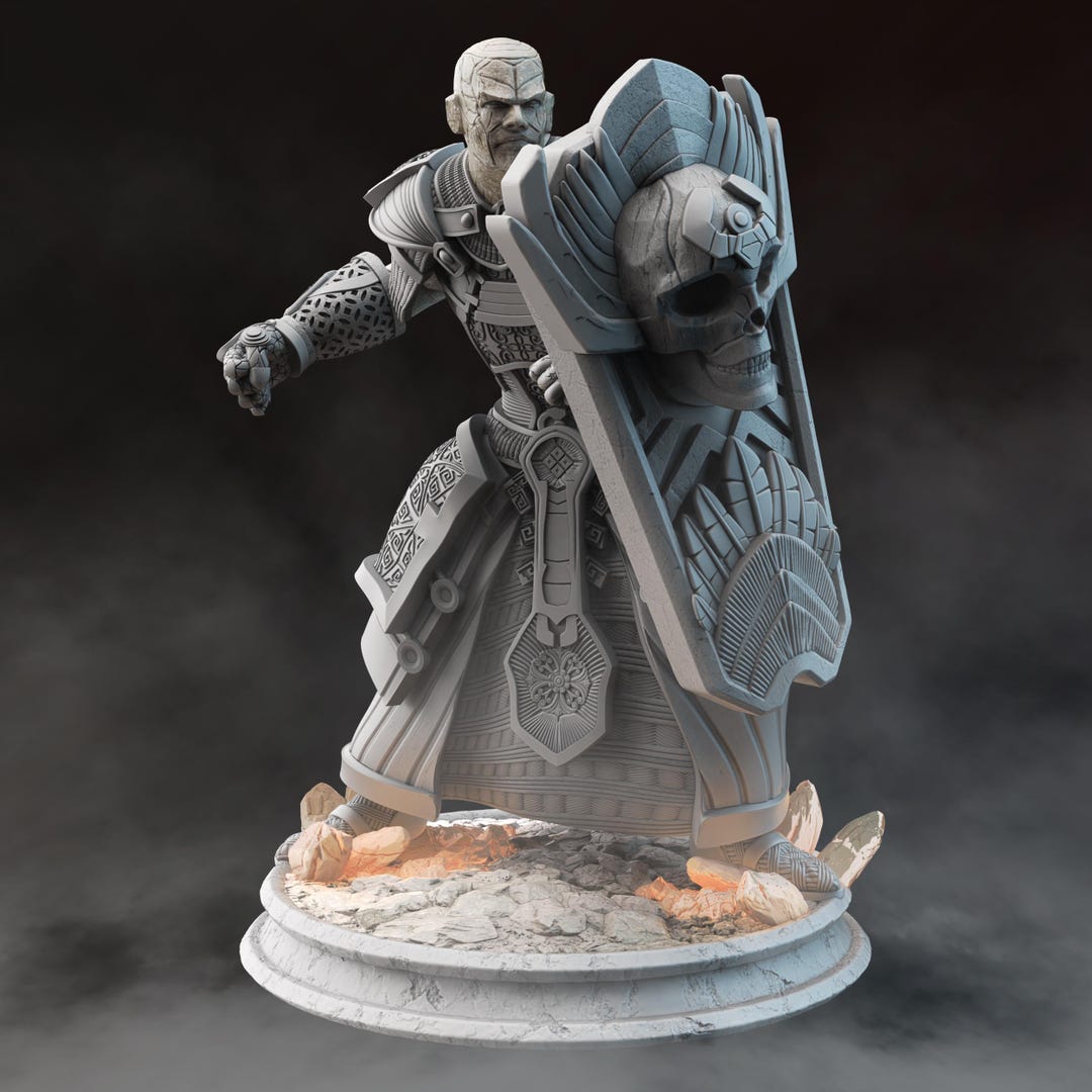 Earth Genasi Vanguard Kotta Terran 3D Printed Tabletop Figure for ...