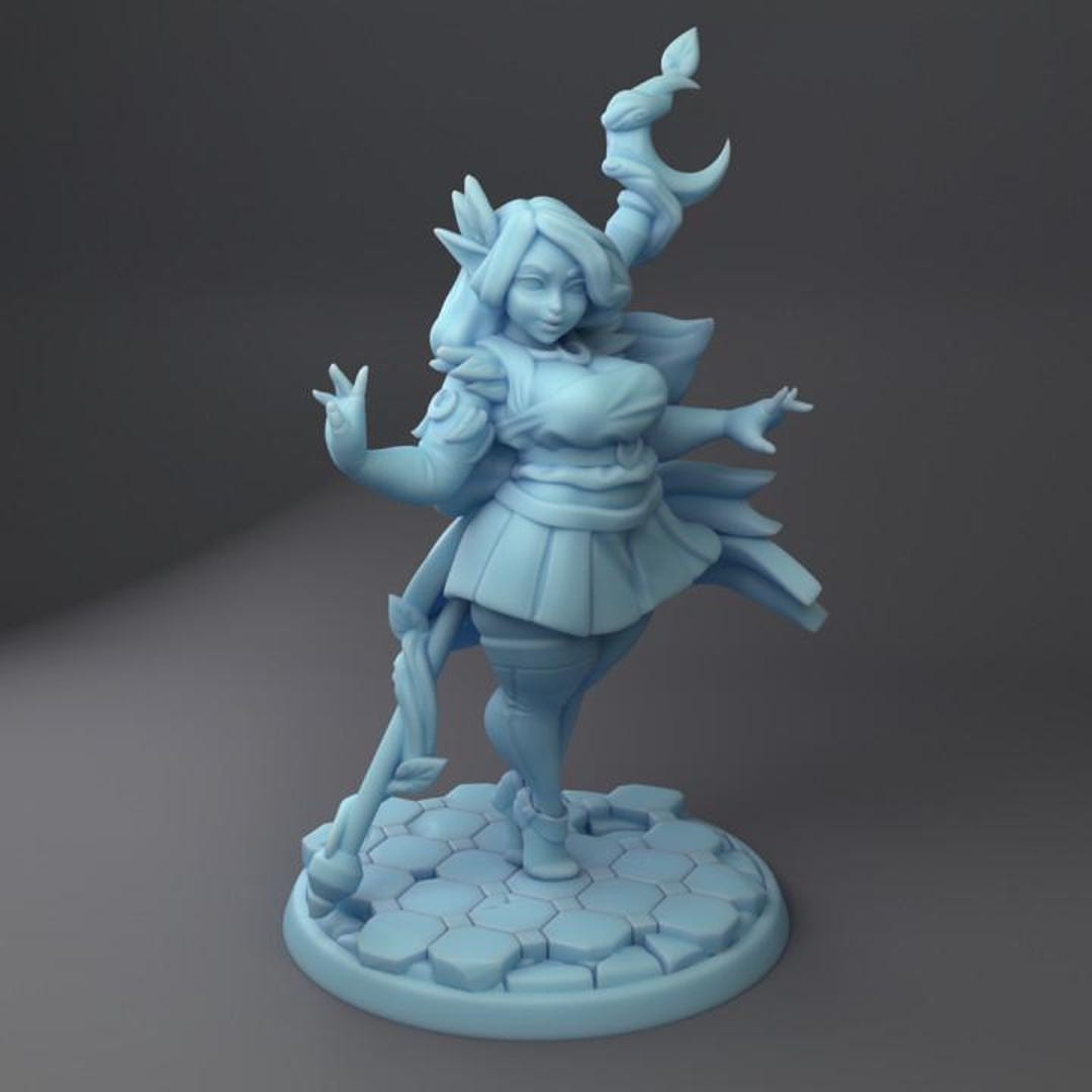 Sailor Selune Wood-elf Magical Girl Tabletop Figure for Dungeons ...