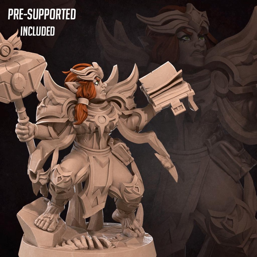 Dafne, the Ogre-slayer Halfling Tabletop Figure for Dungeons & Dragons ...