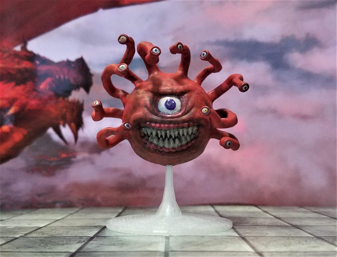 Monster Miniature Beholder 3D Printed Tabletop Figure for Dungeons ...