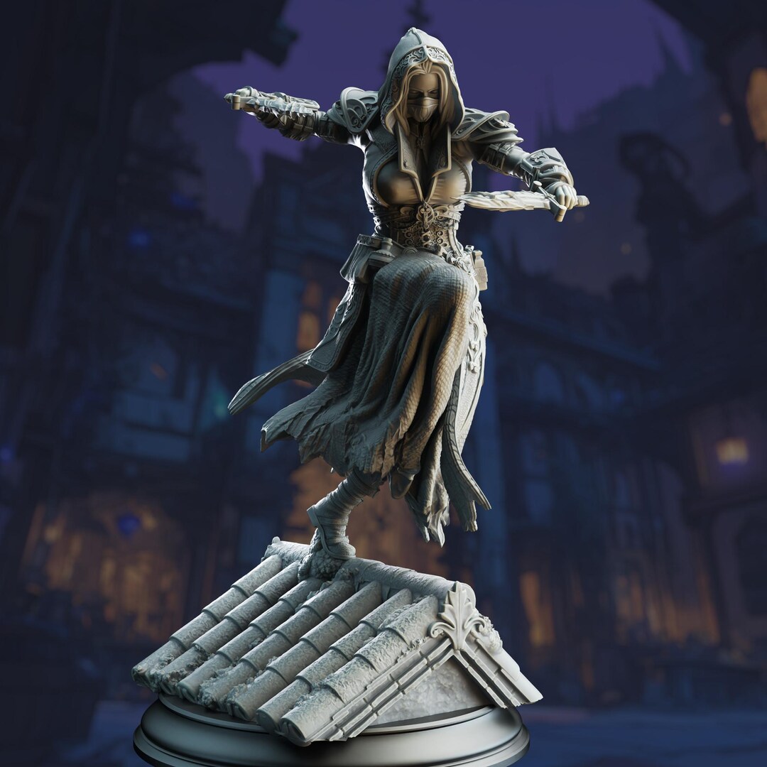 Air Genasi Soulknife Psionic Rogue Karena medium Tabletop Figure for ...