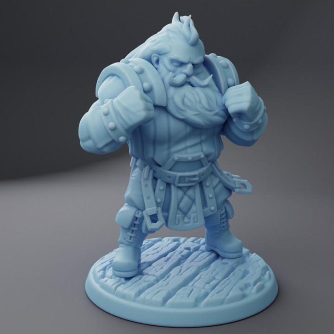 Storgen, the Dwarven Monk Tabletop Figure for Dungeons & Dragons, Dnd ...
