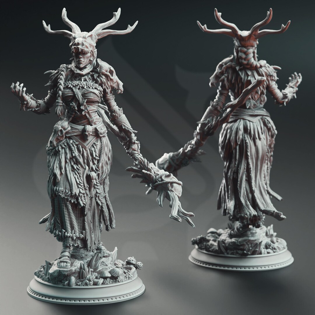 Goliath Druid Elder Turak'tali 3D Printed Tabletop Figure for Dungeons ...