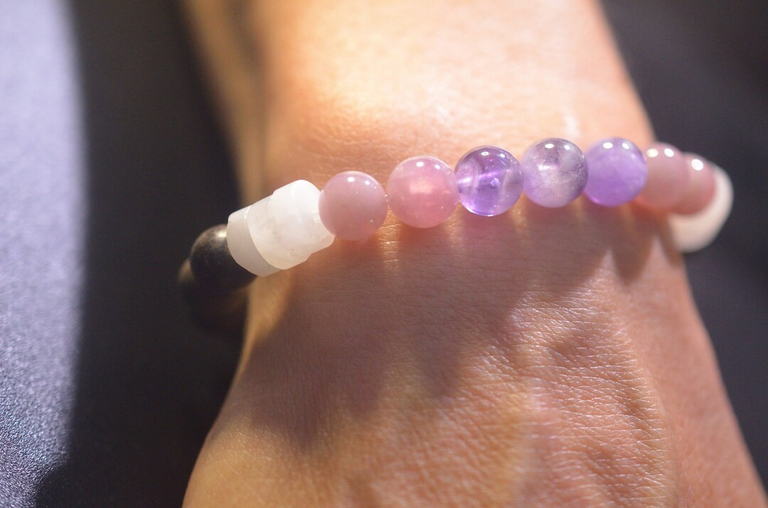 Psyche - Mythology Inspired - Amethyst, Rose Quartz, Greywood - Etsy