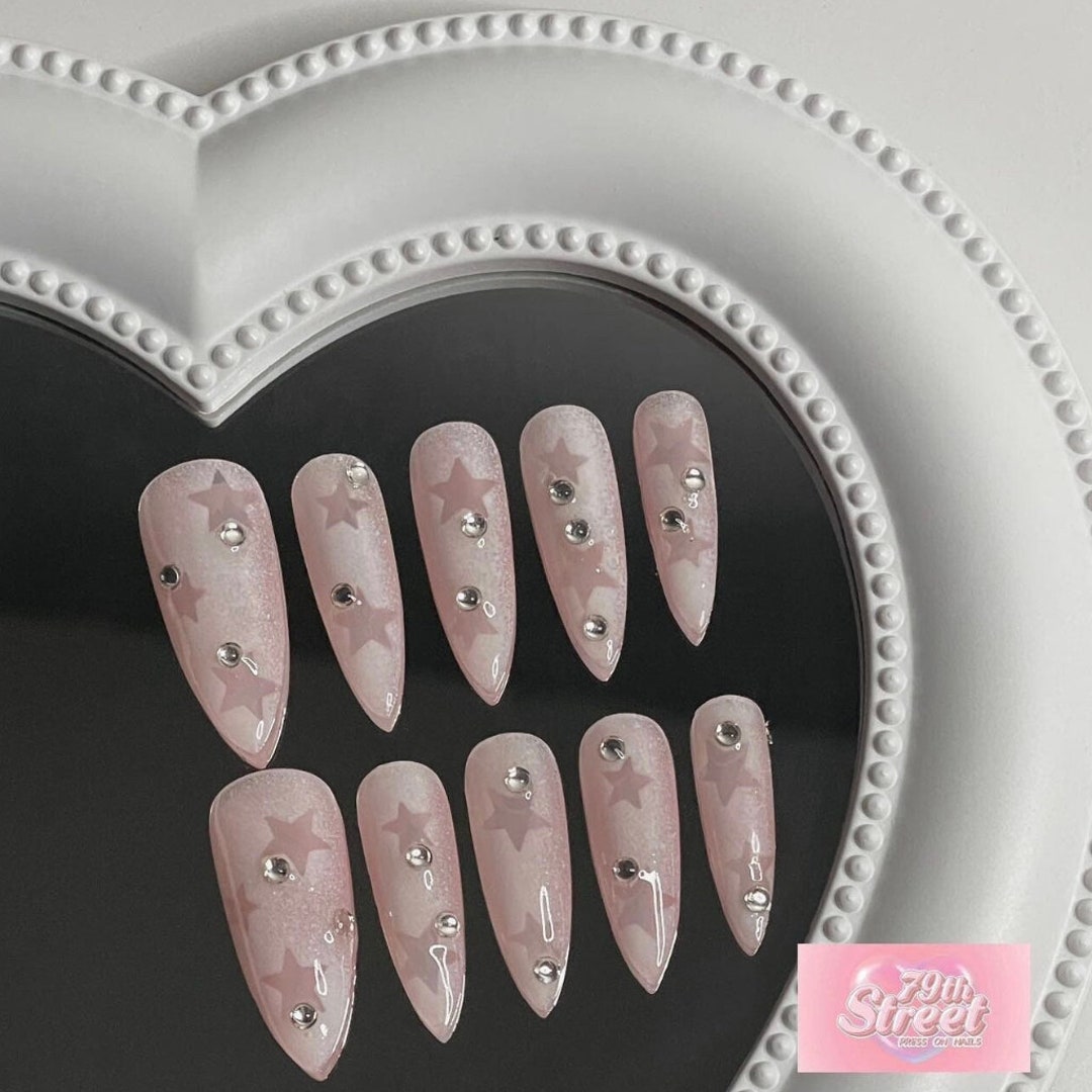 Pointy Star Set Handmade Press on Nails - Etsy