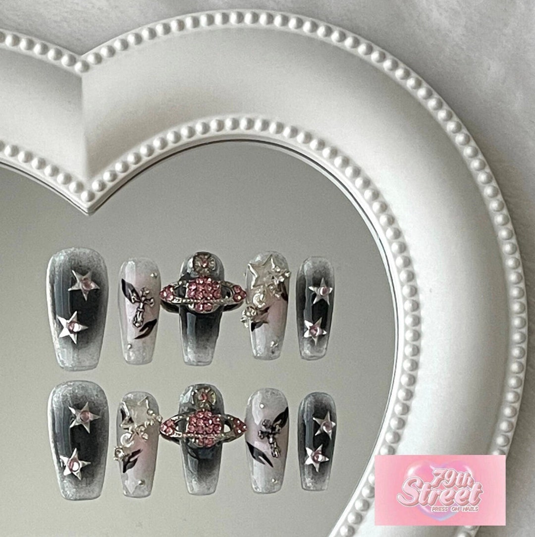 Star & Vivienne Handmade Aesthetic Press on Nails - Etsy