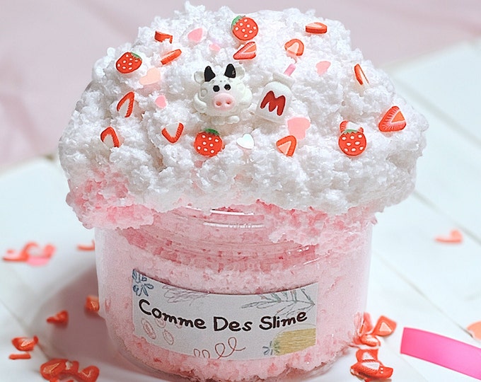 Snow Fizz Slime,strawberry Milkshake Slime,choose Your Own Scent ...